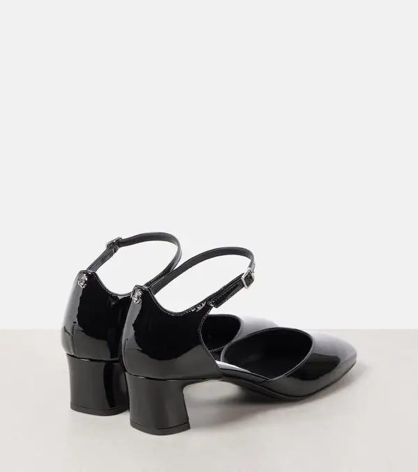 JIMMY CHOO Pixie 45 Patent Leather Mary Jane Pumps