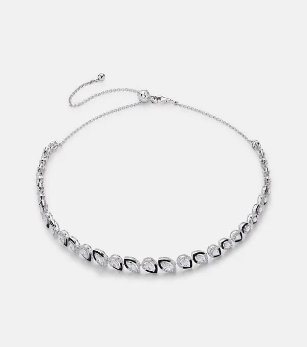 KAMYEN 18kt White Gold Choker With Diamonds - Silver