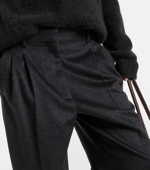 THE ROW Richelle Straight Leg Cashmere Pants