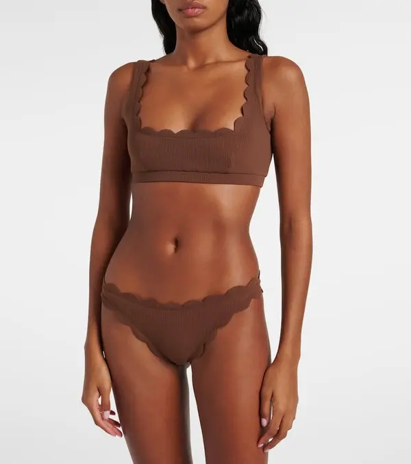 Marysia Mini Palm Springs Scalloped Bikini Top