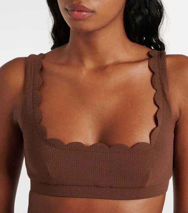 Marysia Mini Palm Springs Scalloped Bikini Top