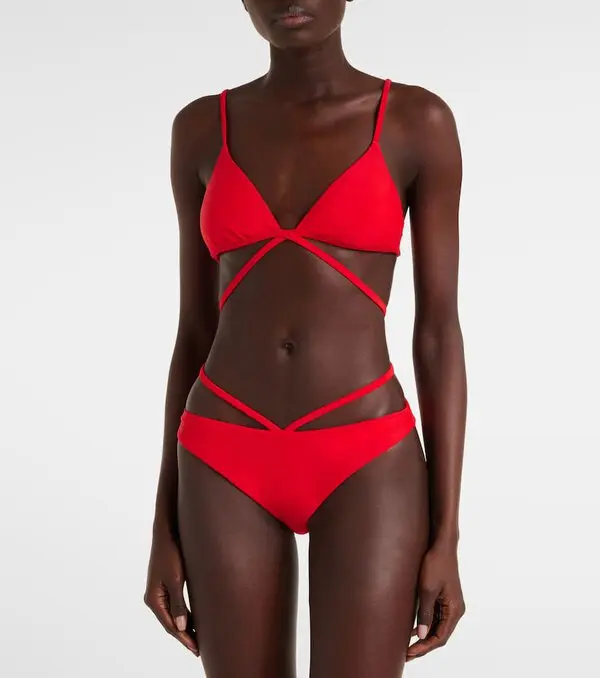 Simkhai Harlen Bikini Top - Red
