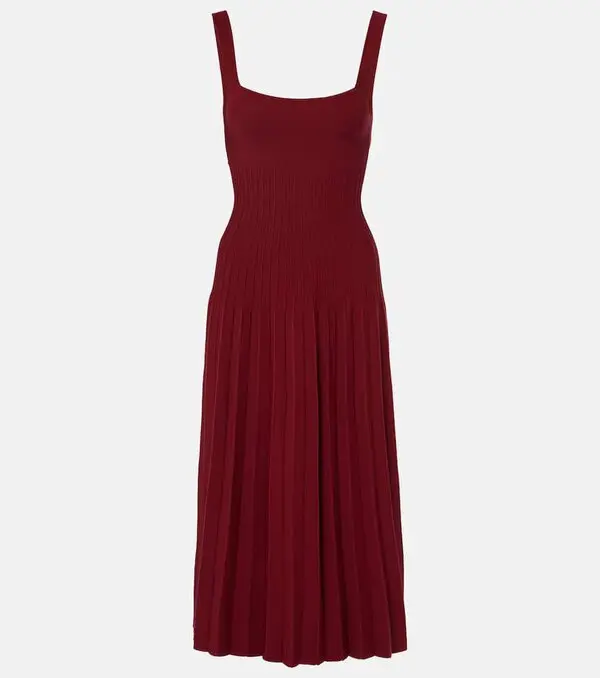 Staud Beaton Velvet Maxi Dress