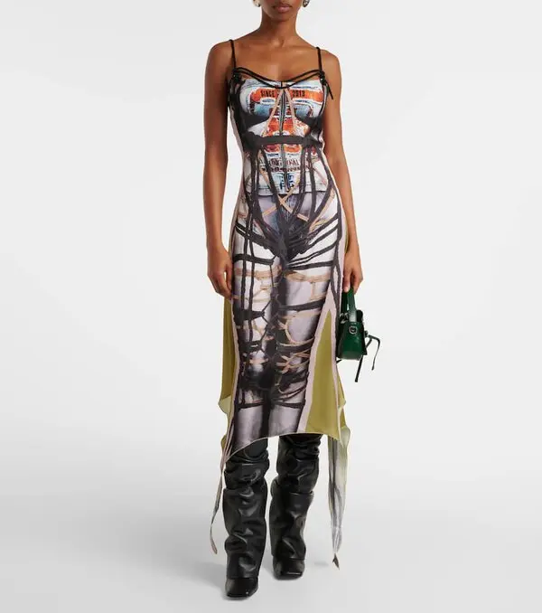 Y/project Bondage Printed Midi Dress