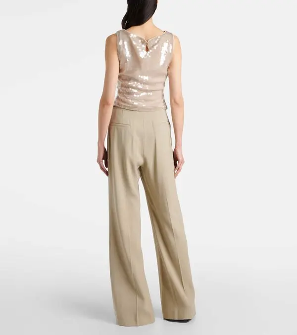 Staud Eton Sequined Top