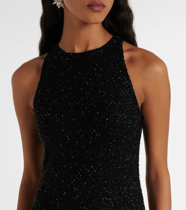 Staud Gabrielle Beaded Crepe Gown - Multicoloured
