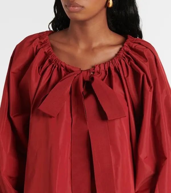 PATOU Frill Ruffled Midi Dress - Red