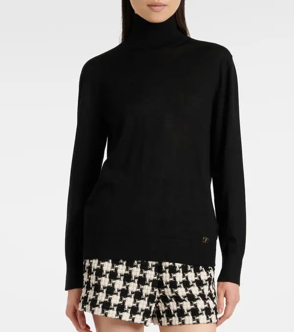 Valentino Garavani Cashmere And Silk Turtleneck Sweater