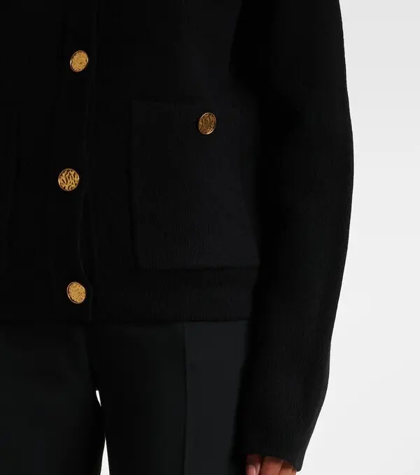 TOTEME Wool And Cashmere-blend Cardigan - Black