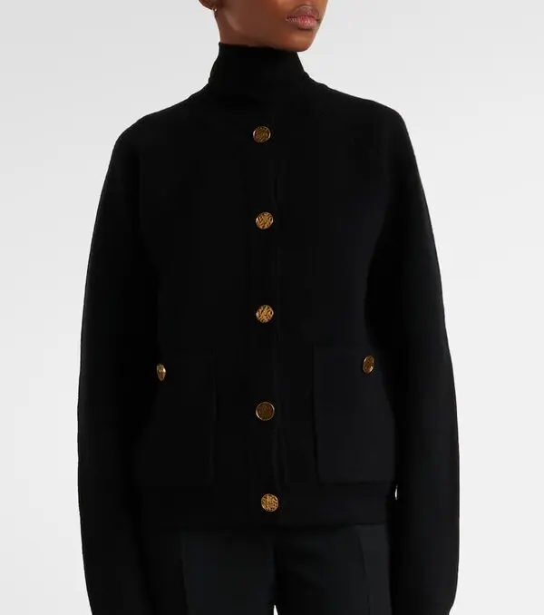 TOTEME Wool And Cashmere-blend Cardigan - Black