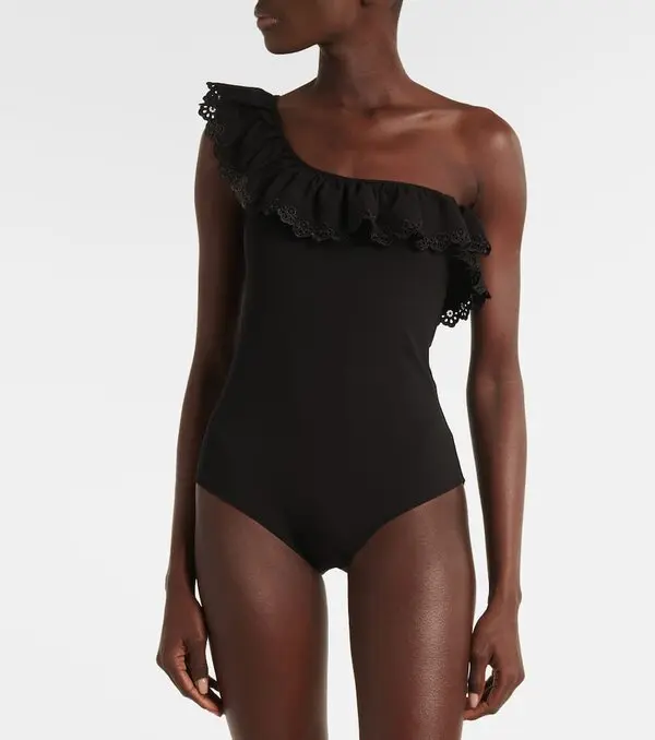 Ulla Johnson Solara Maillot Ruffled One-piece Swimsuit