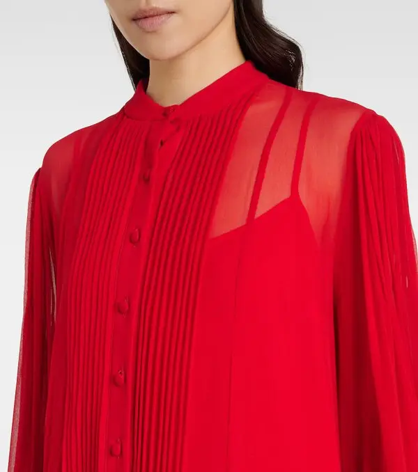 Costarellos Clarinda Pleated Maxi Dress