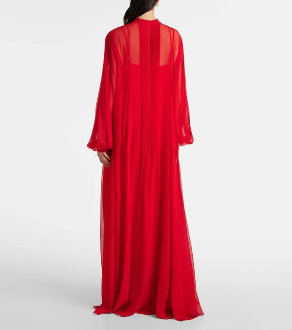 Costarellos Clarinda Pleated Maxi Dress