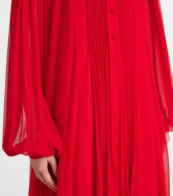 Costarellos Clarinda Pleated Maxi Dress