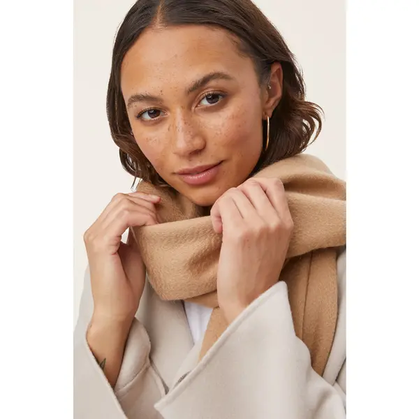 ITALIC Cleo Cashmere Scarf - Camel