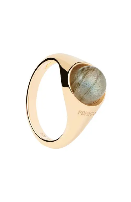 PDPAOLA Moon Ring - Labradorite