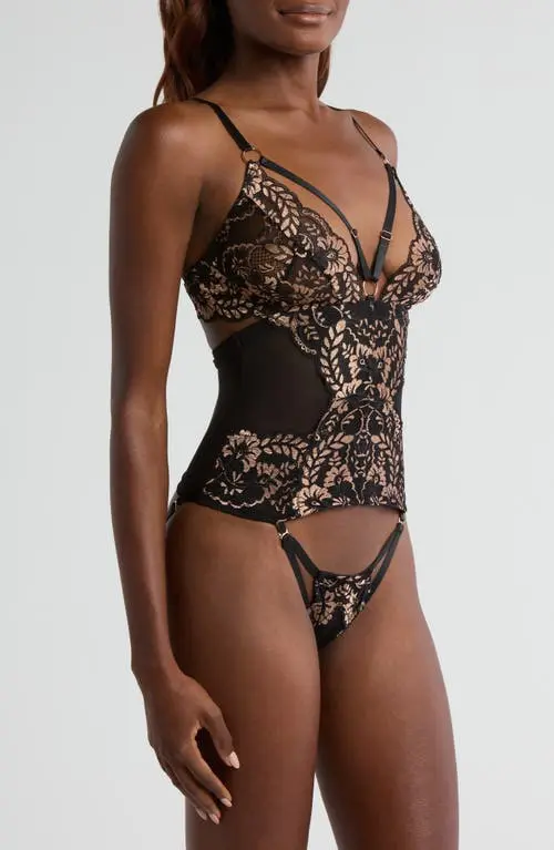 COQUETTE Strappy Underwire Lace Teddy