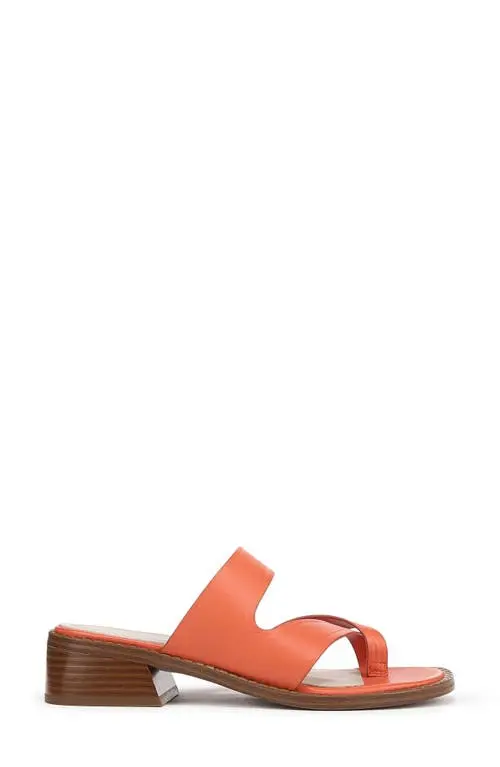 Franco Sarto Saylor Leather Slide Sandal - Coral Pink