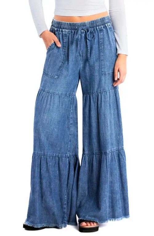BILLY T Tiered Wide Leg Pants - Urban Denim