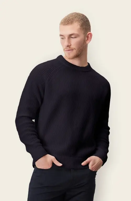 ITALIC Aidan Chunky Cashmere Crewneck Sweater - Navy