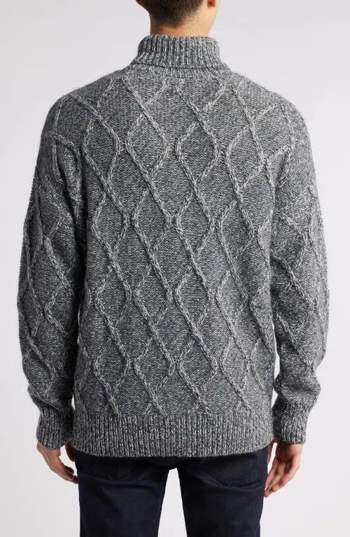 BOSS Diamond Stitch Turtleneck Sweater