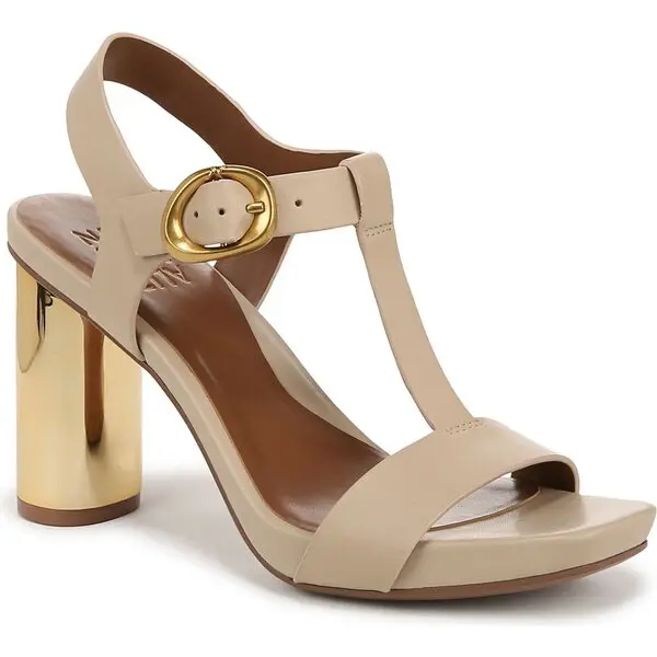 Naturalizer Jordis T-strap Sandals - Coastal Tan