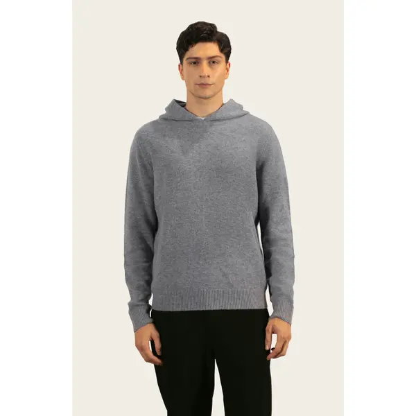ITALIC Jasper Cashmere Hoodie - Heather Gray