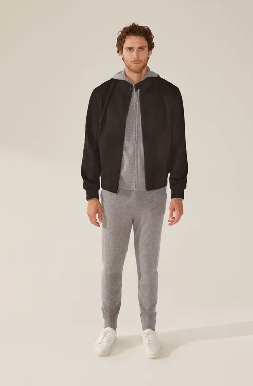 ITALIC Chase Bomber Jacket - Black