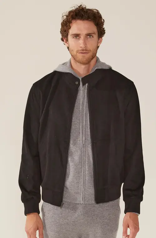 ITALIC Chase Bomber Jacket - Black
