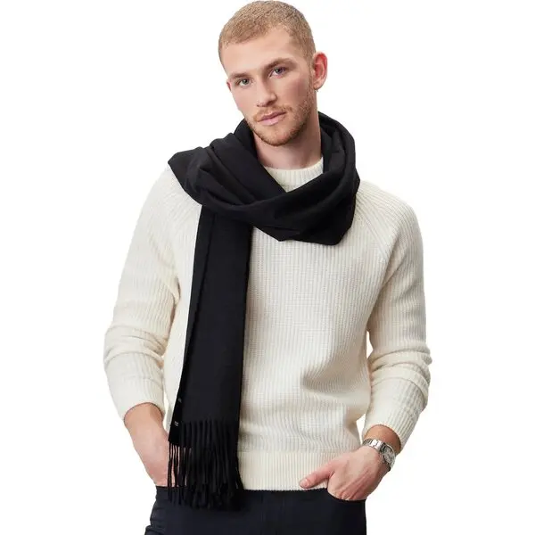 ITALIC Casey Cashmere Scarf - Black