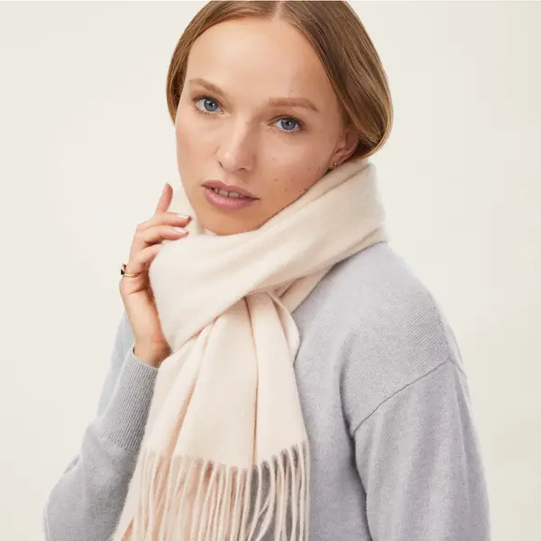 ITALIC Casey Cashmere Scarf - Ivory