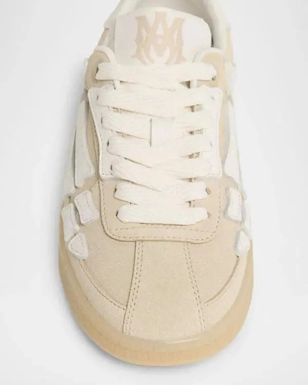 Amiri Pacific Bones Leather Sneakers - Sand