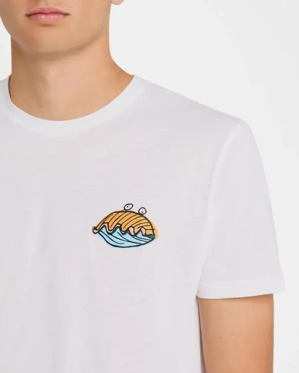 Derek Rose Apos;s Ripley Clam Crewneck T-shirt