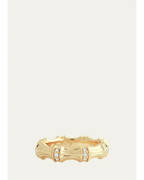 ANABEL ARAM JEWELRY Bamboo Single Ring - Yellow