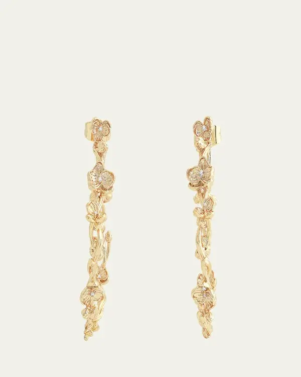ANABEL ARAM JEWELRY Orchid Hoop Earrings