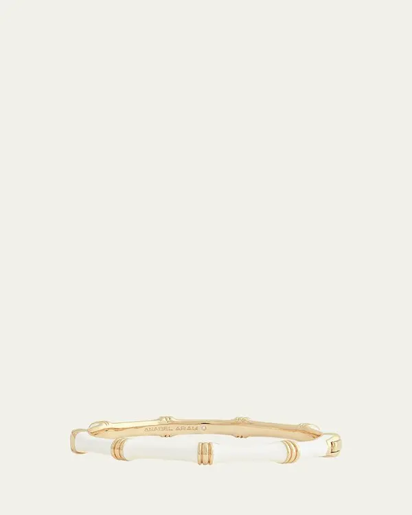 ANABEL ARAM JEWELRY Bamboo Enameled Bangle - Cream