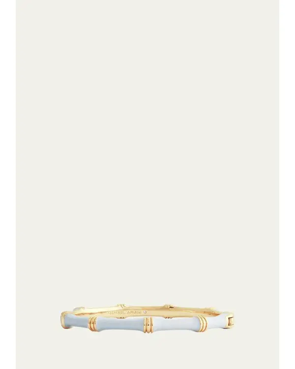 ANABEL ARAM JEWELRY Bamboo Enameled Bangle - Ltblue
