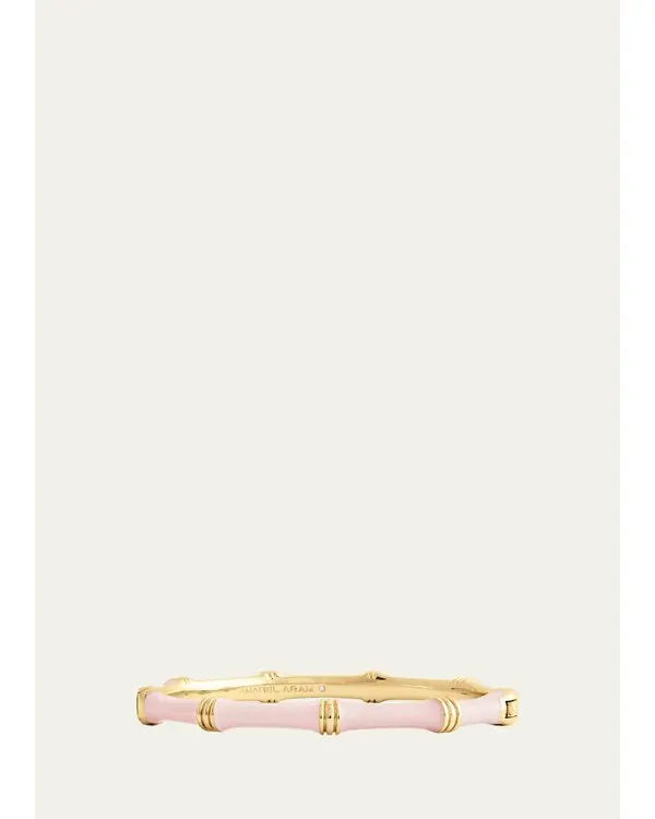 ANABEL ARAM JEWELRY Bamboo Enameled Bangle - Pink