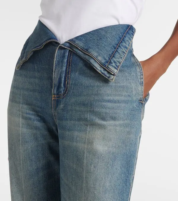 Alexander McQueen Faded High-rise Bootcut Jeans
