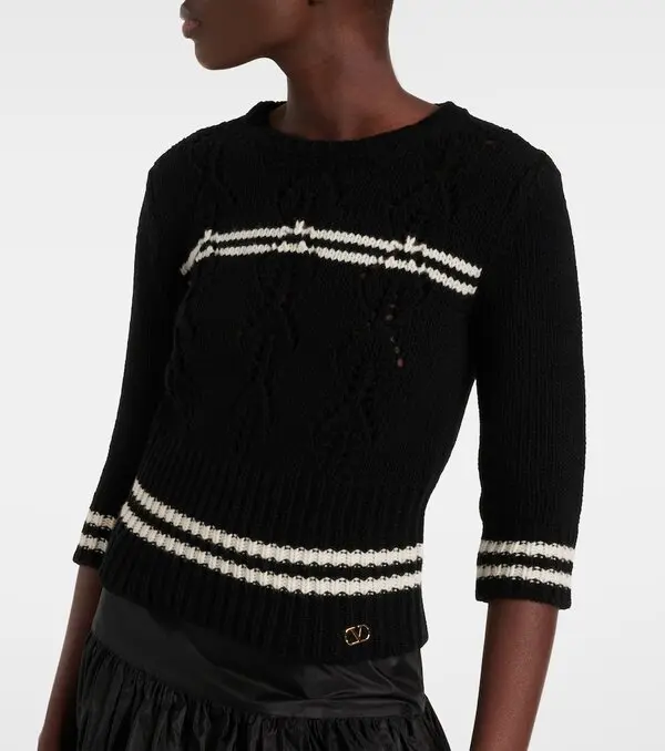 Valentino Garavani Striped Wool Sweater