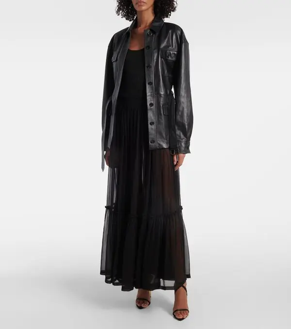 Saint Laurent Lamé Top - Black