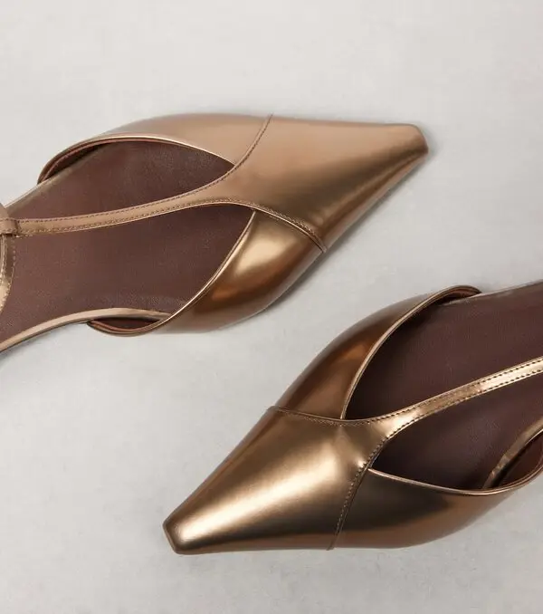Max Mara Leather Ballet Flats