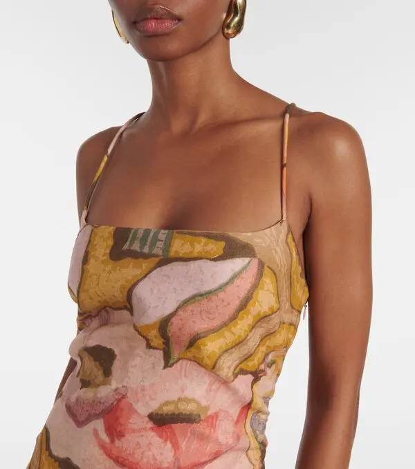 Sir. Talulah Floral Linen Maxi Dress In Multicoloured - 30% Off |  Editorialist