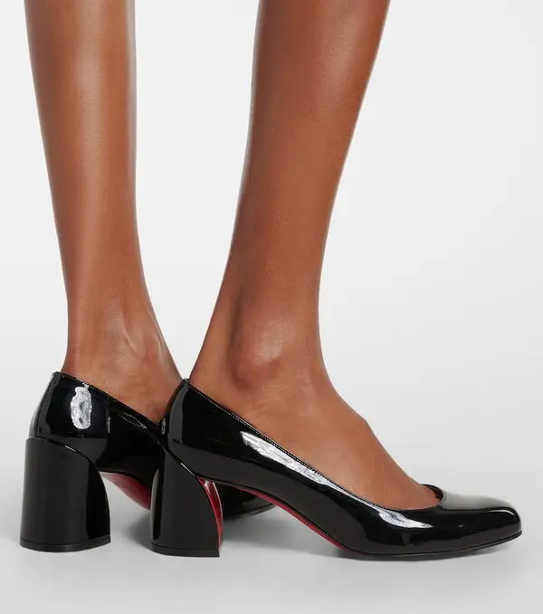 CHRISTIAN LOUBOUTIN Jane Patent Leather Pumps - Black
