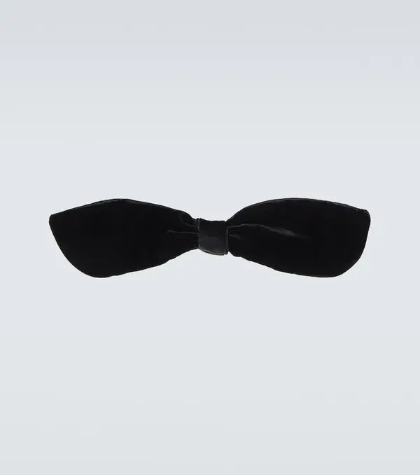 Valentino Garavani Velvet Bow Tie - Black