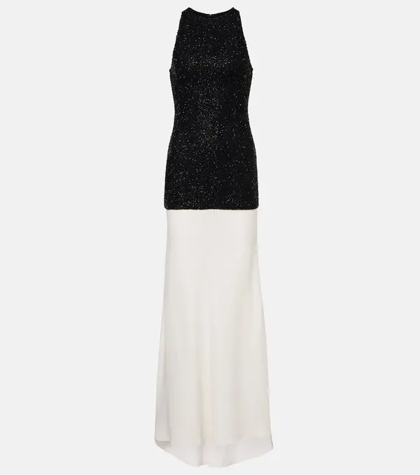 Staud Gabrielle Beaded Gown - Multicoloured