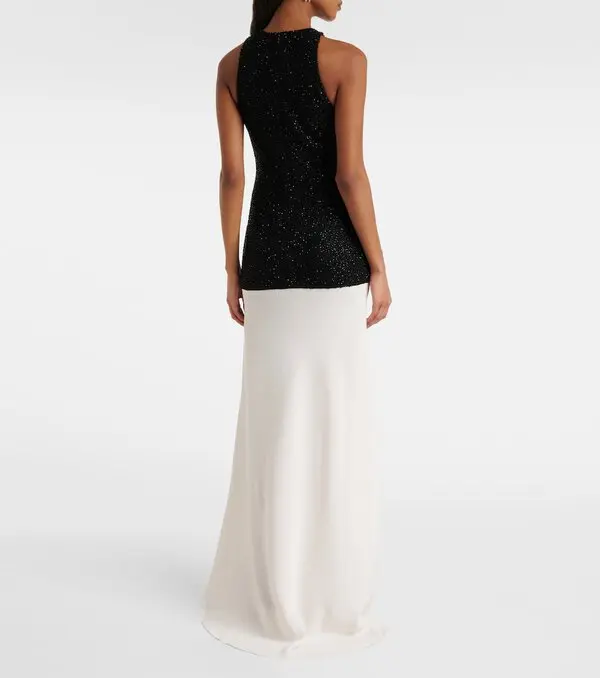 Staud Gabrielle Beaded Gown - Multicoloured
