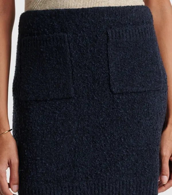 Bottega Veneta Bouclé Midi Skirt - Blue