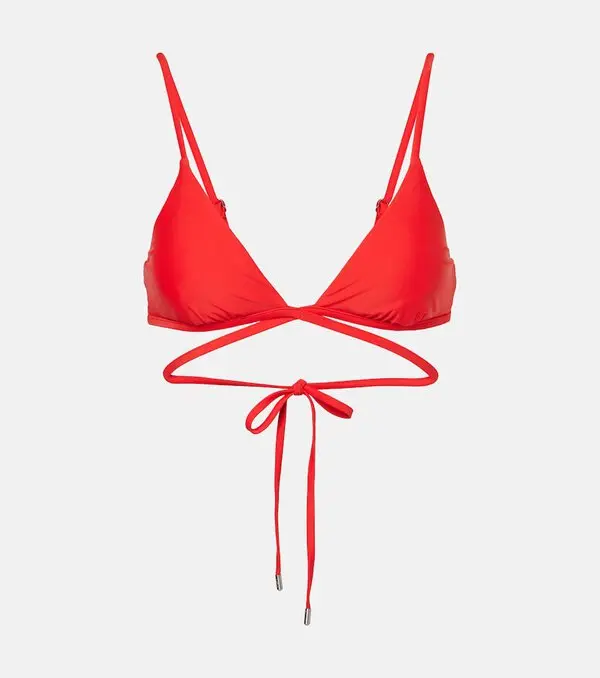 Simkhai Harlen Bikini Top - Red