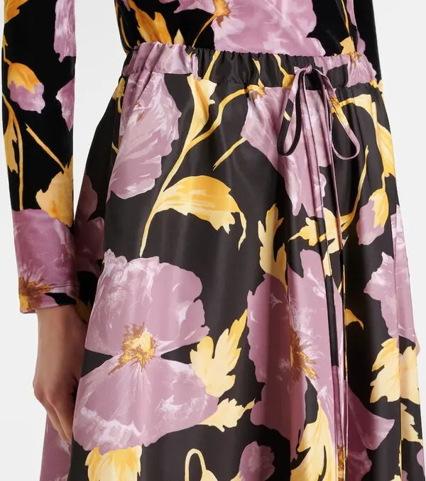 La DoubleJ Floral Midi Skirt - Multicoloured